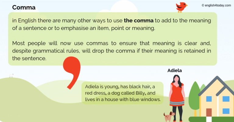 Comma - English4Today